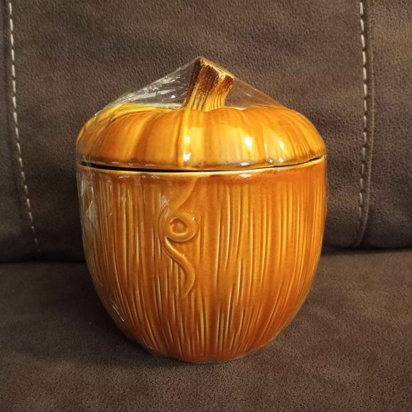 Holiday | Fall Halloween Pumpkin Cookie Jar Ceramic Canister 55 | Poshmark